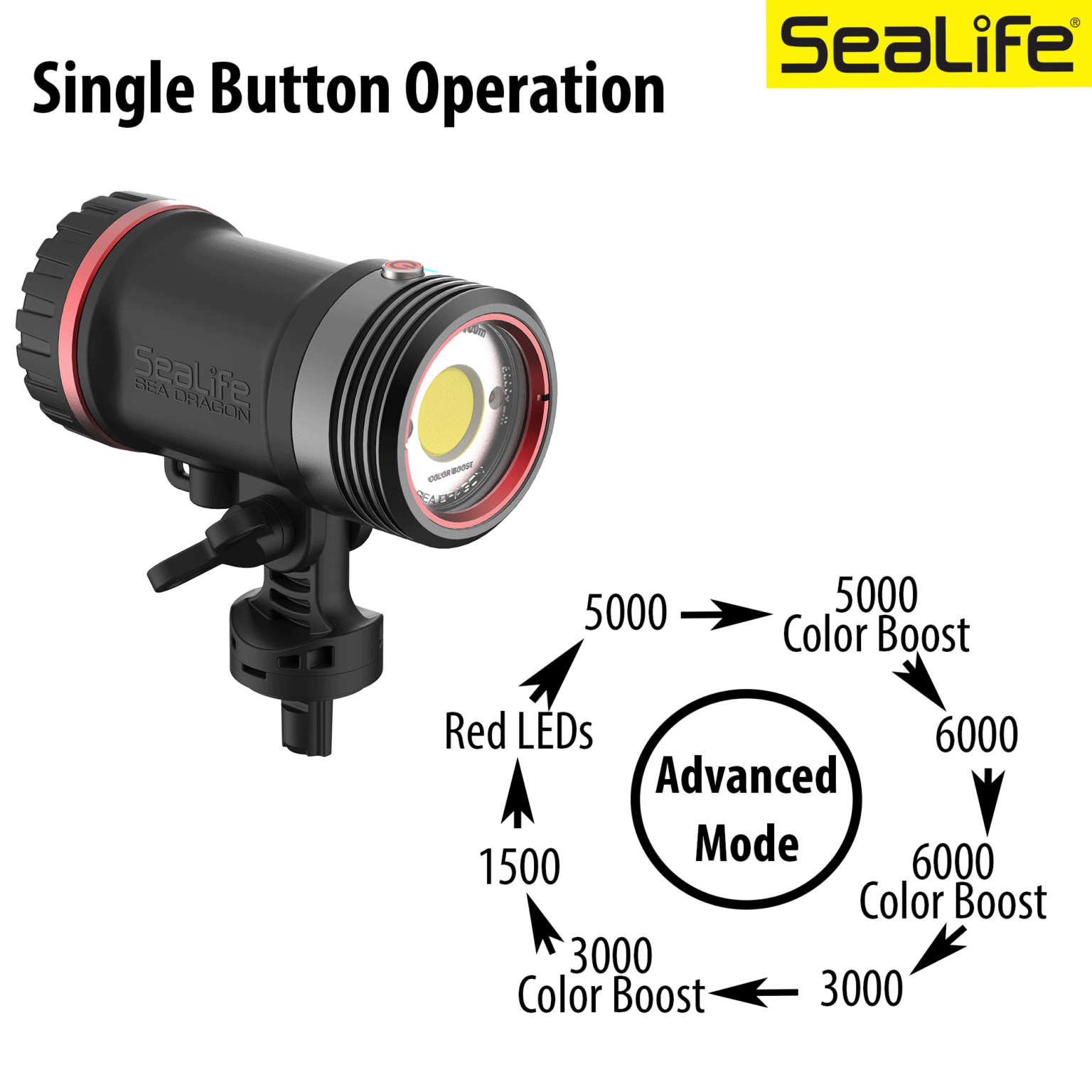 Sea Dragon 5000+ with Color Boost – SeaLife Cameras